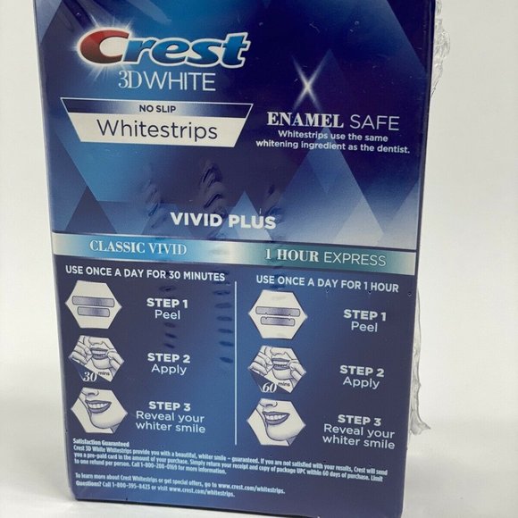 Crest | Other | Crest 3d White Whitestrips Vivid Plus Teeth Whiten ...